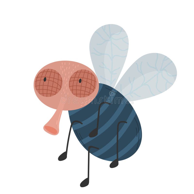 Bluebottle Vector Illustration Cartoon Isolated on White Background ...