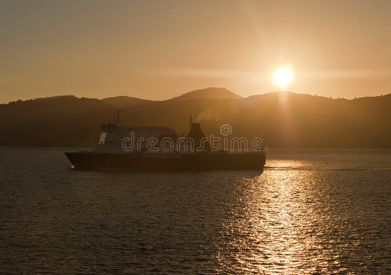 BlueBridge Ferry at Cook Strait, New Zealand Editorial Photography ...