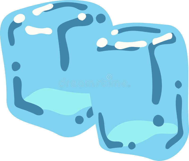 Blued Melted Ice Illustration Stock Vector - Illustration of cold ...