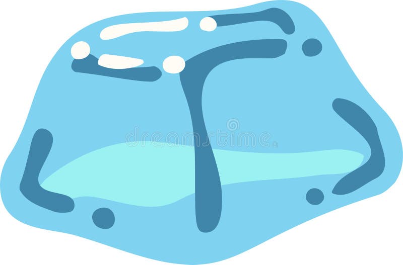 Blued Melted Ice Illustration Stock Vector - Illustration of ...
