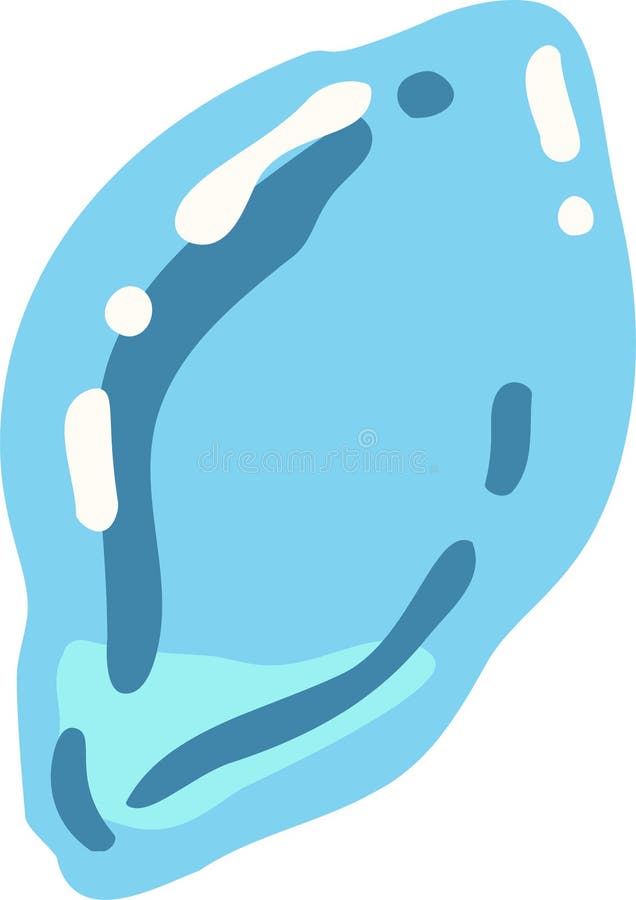 Blued Melted Ice Illustration Stock Vector - Illustration of cocktail ...