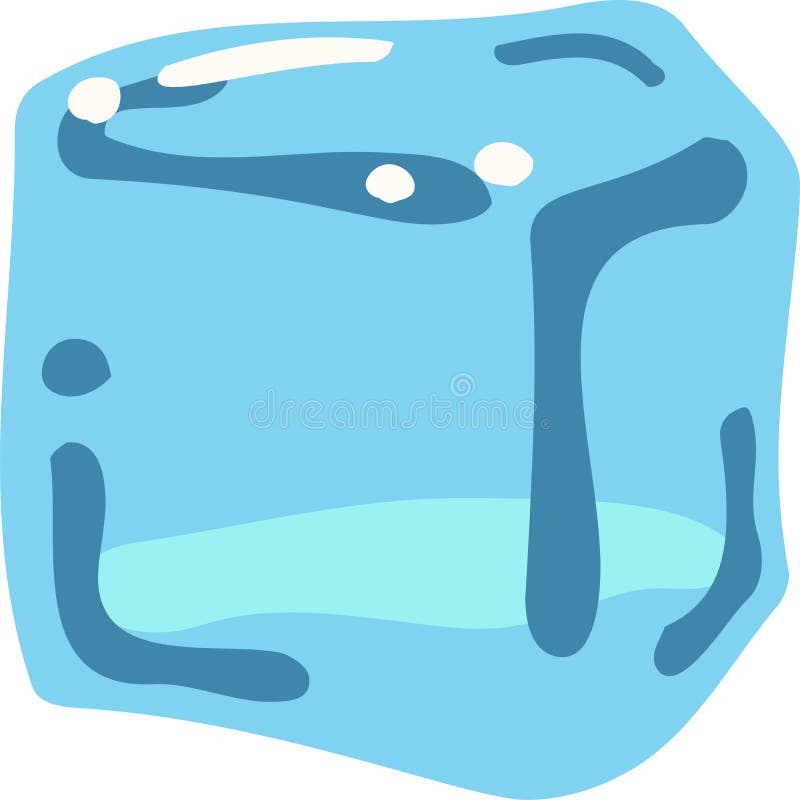 Blued Melted Ice Illustration Stock Vector - Illustration of clean ...