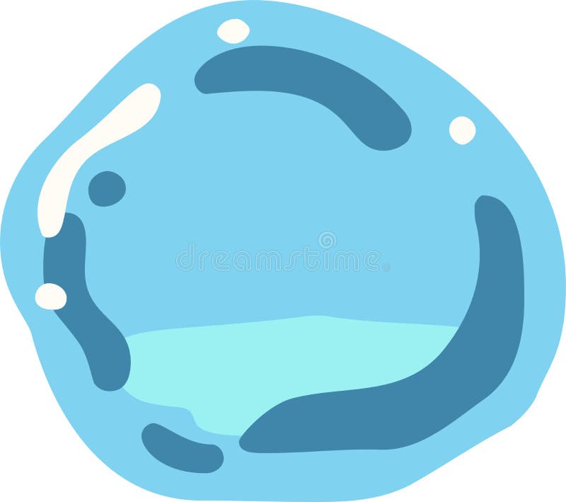 Blued Melted Ice Illustration Stock Vector - Illustration of cold ...