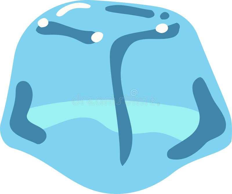 Blued Melted Ice Illustration Stock Vector - Illustration of cocktail ...