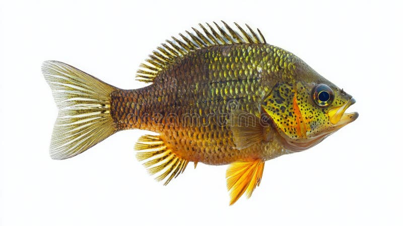 Bluegill Fish is Showcased in this Visual Highlighting Its Striking ...