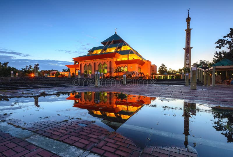 BlueHour Reflection Wonderfull Batam Indonesia Stock Photo - Image of ...