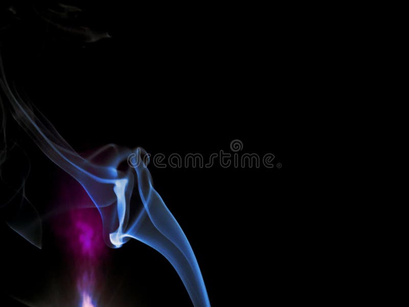 Smoke Left Side Design Displayed on Black Background for Commercial Use ...
