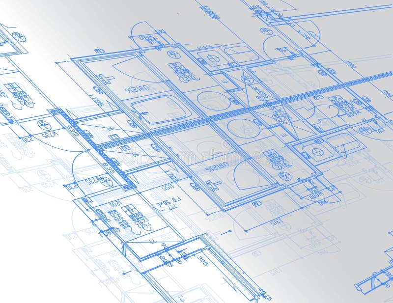 Blueprints stock illustration. Illustration of autocad - 1068004