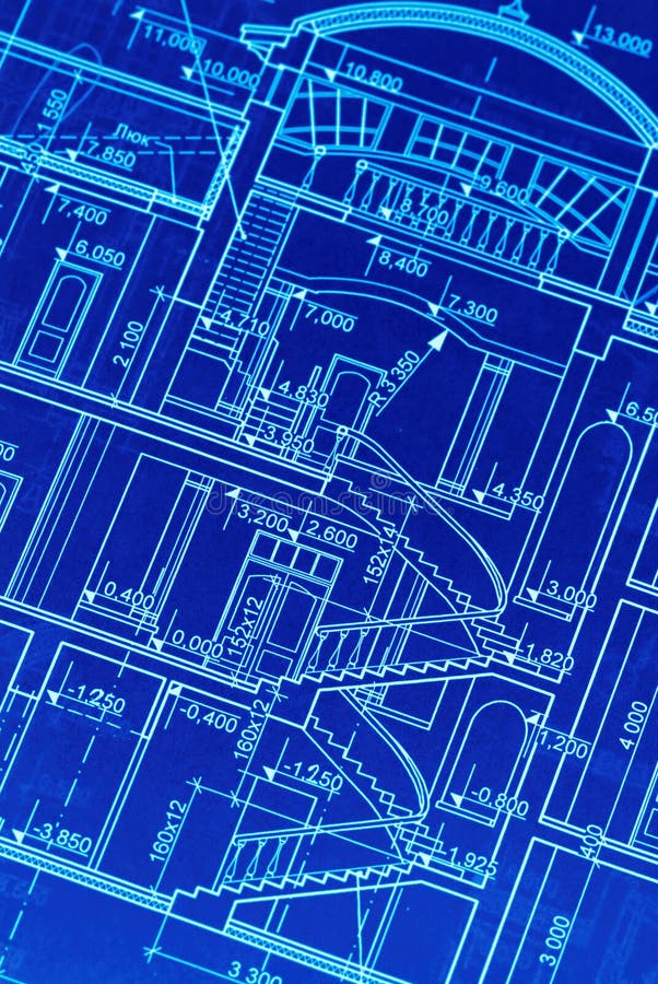 Blueprints stock photo. Image of draft, architect, blue - 1914430
