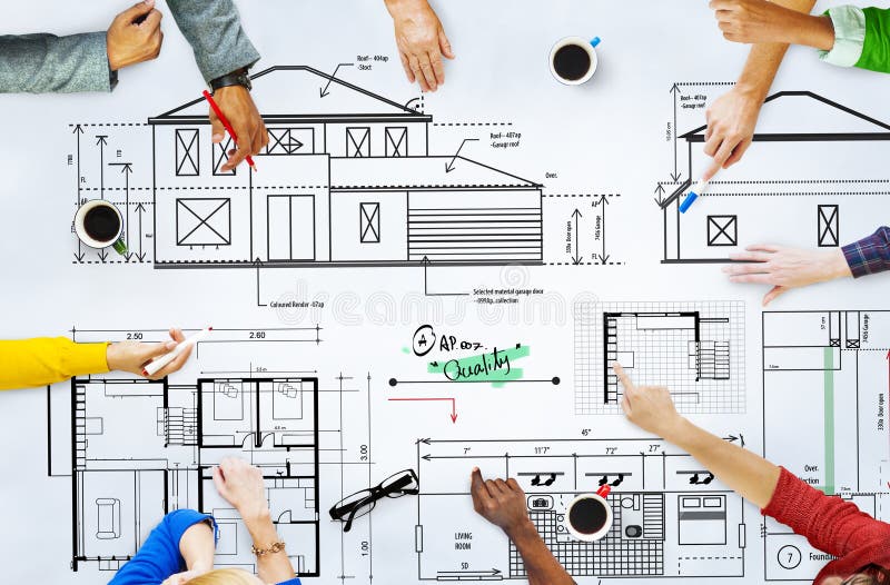 Blueprint Architect Construction Project Sketch Concept Stock Photo ... Blueprint Architect Construction Project Sketch Concept Stock Photo ...
