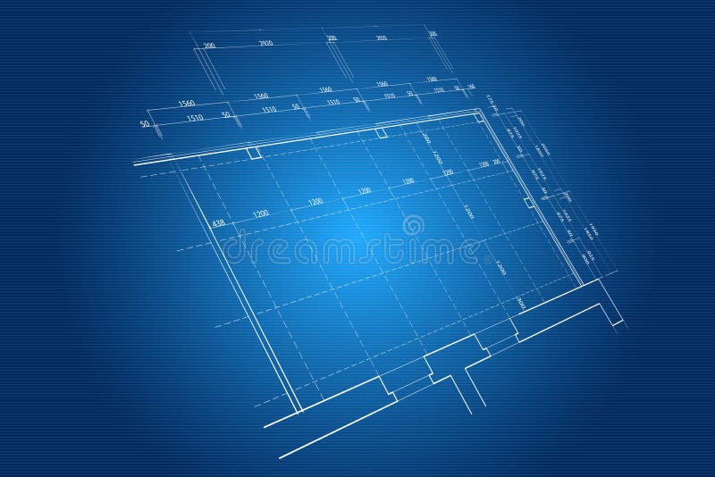 Blueprint background stock illustration. Illustration of interior ...