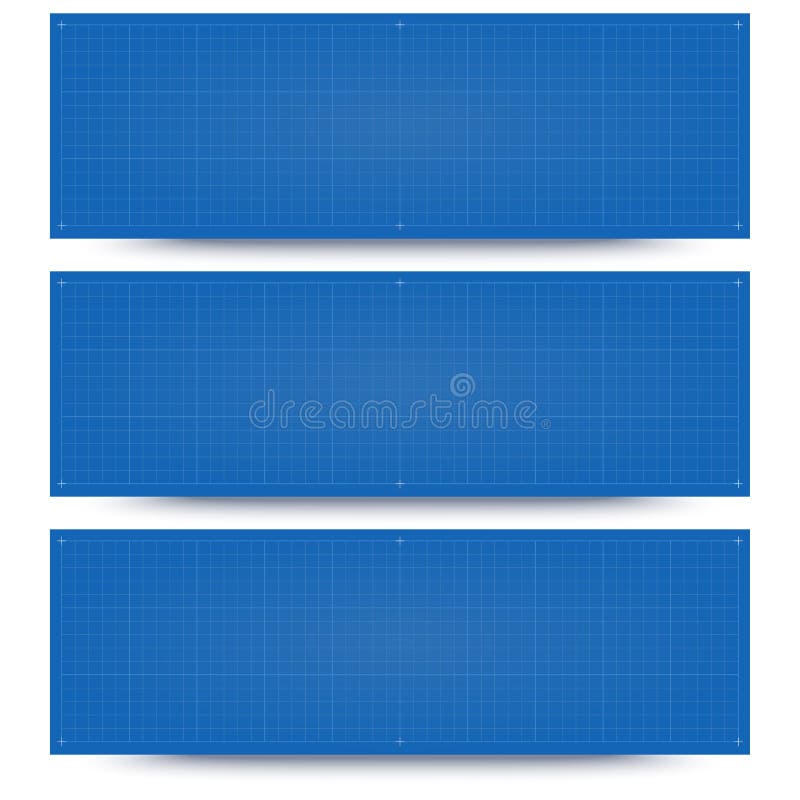 Blueprint Banner Backgrounds Stock Vector - Illustration of graphic ...
