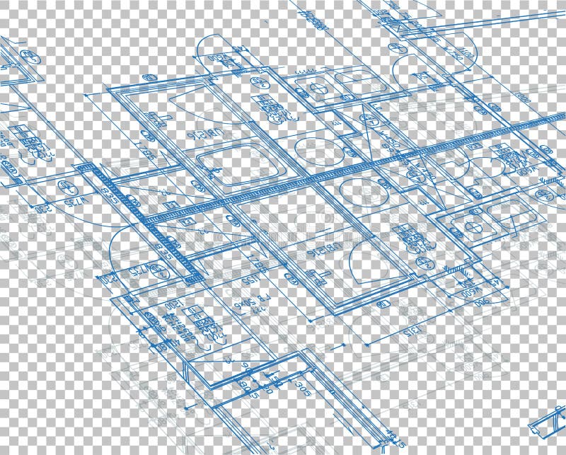 Blueprint Blank Layer Background Stock Illustration - Illustration of ...