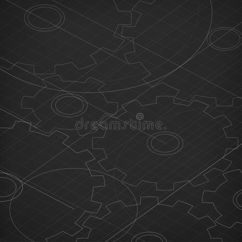 Blueprint of Cogwheels. Technology Abstract Background Stock Vector - Illustration of modern ...