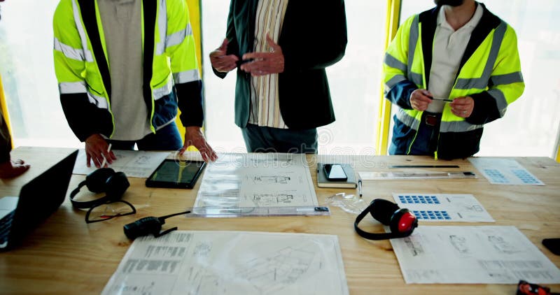 Blueprint, Collaboration and Planning with Construction Worker Team in ...