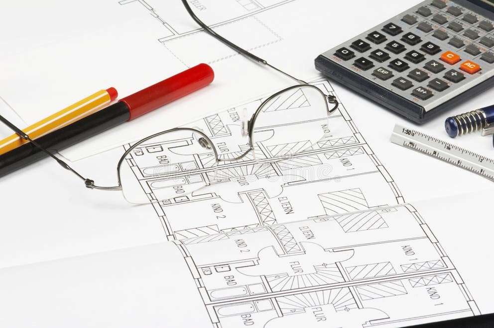 Blueprint details stock photo. Image of business, build - 1999392