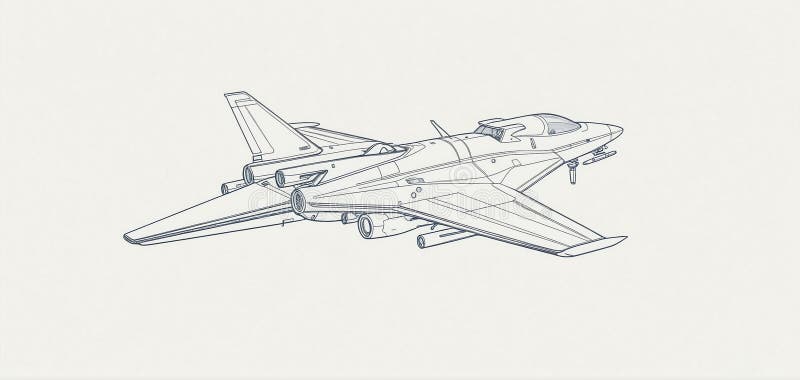 Blueprint, Drawing, Scheme, Project of a Fantastic Flying Machine ...