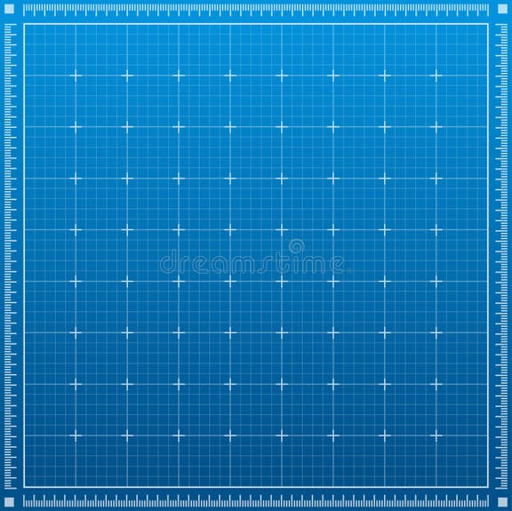 Blueprint Graph Paper Background. Line Grid Pattern. Stock Illustration ...