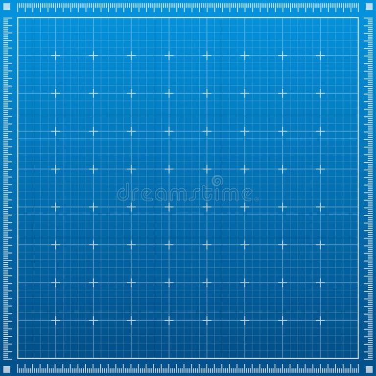 Blueprint Graph Paper Background. Line Grid Pattern. Stock Illustration ...