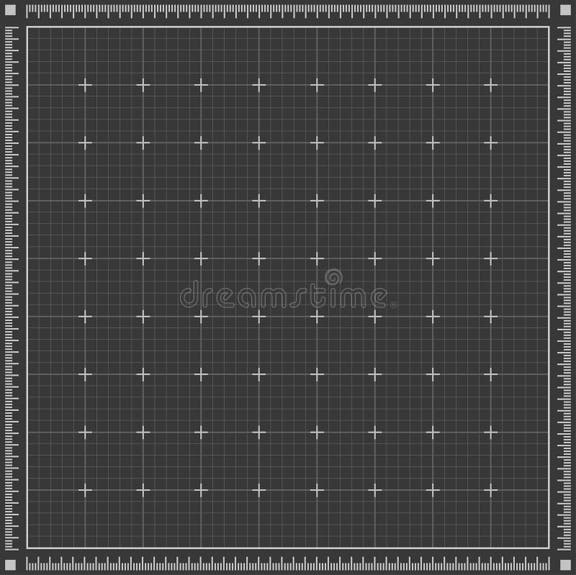 Blueprint Graph Paper Grey Background. Line Grid Pattern. Stock Vector ...