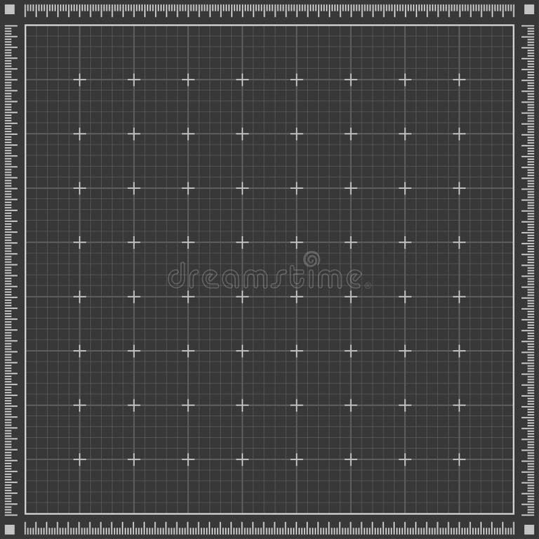 Blueprint Graph Paper Grey Background. Line Grid Pattern. Stock Vector ...