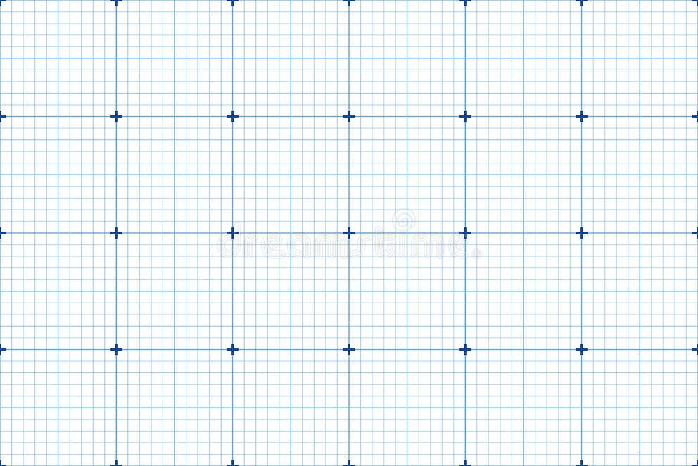 Blueprint Graph Paper. Seamless Pattern. Blue School Background. Grey Millimeter Grid Stock ...