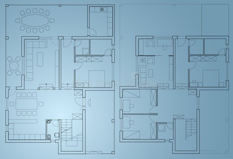 Blueprint Home Plan Stock Illustrations – 37,946 Blueprint Home Plan ...