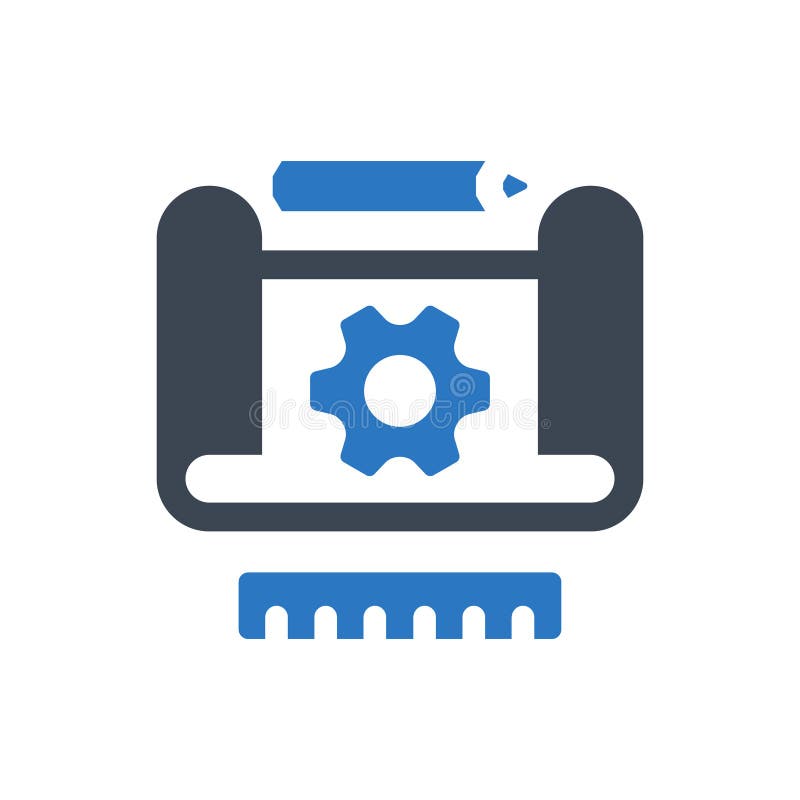 Blueprint icon stock vector. Illustration of architecture - 223751593