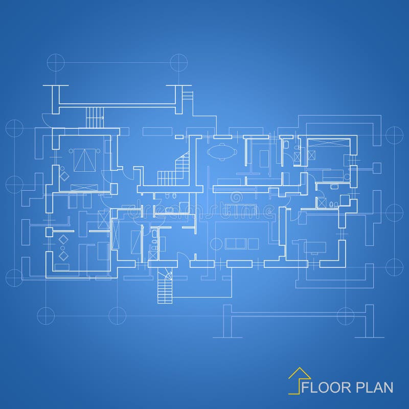 Blueprint stock illustration. Illustration of abstract - 34882112
