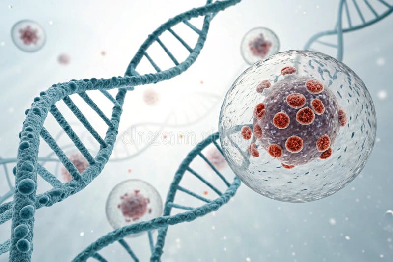 The Blueprint of Life: 3D Representation of DNA Strands Stock ...