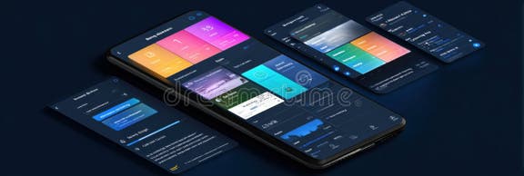Blueprint-like Glowing Interface for Lesson Planning App Showcasing an ...