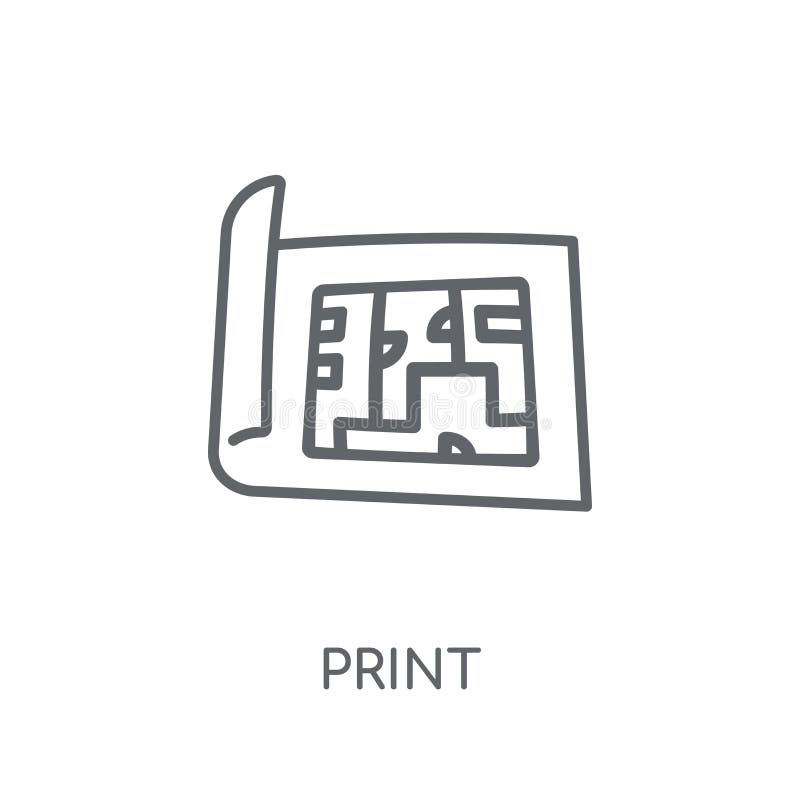 Blueprint Icon. Trendy Blueprint Logo Concept on White Background from ...