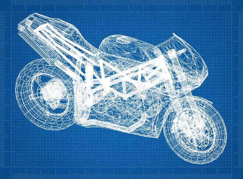 Motorcycle Blueprint Stock Illustrations – 419 Motorcycle Blueprint ...