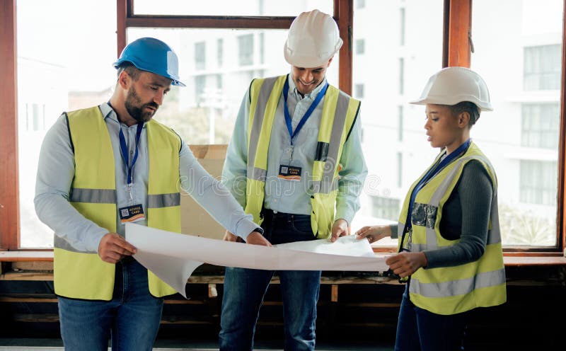 Blueprint, Planning and Construction Worker, Architect and Engineer ... Blueprint, Planning and Construction Worker, Architect and Engineer ...