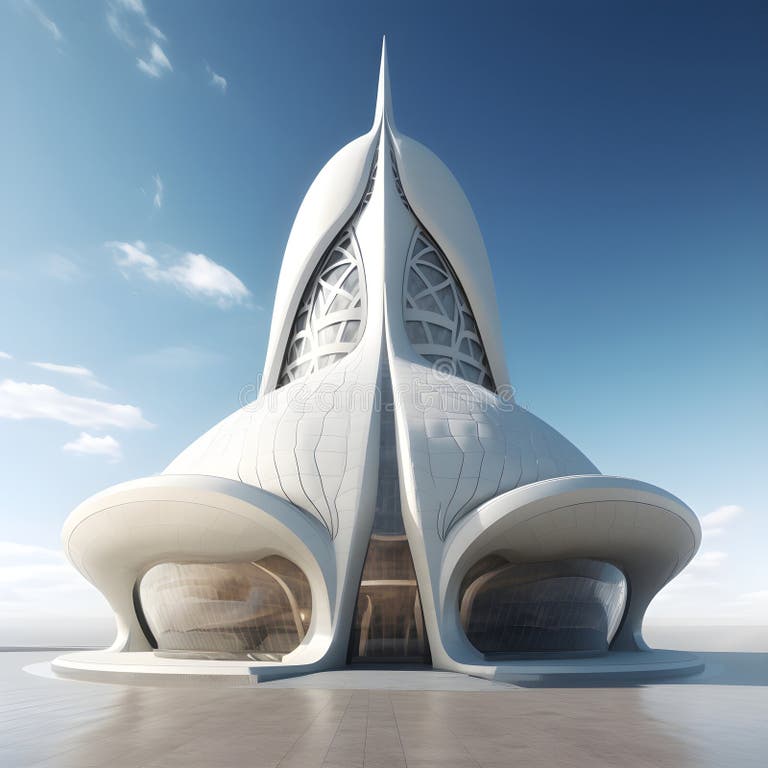 Blueprint for Progress, 3d Visualization of a Modern Building in the ...