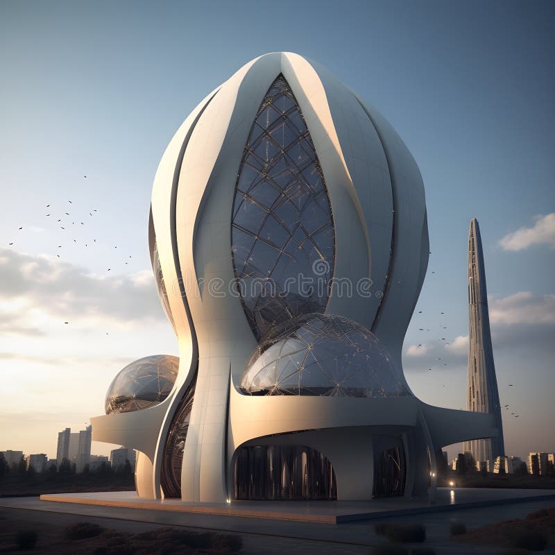 Blueprint for Progress, 3d Visualization of a Modern Building in the ...