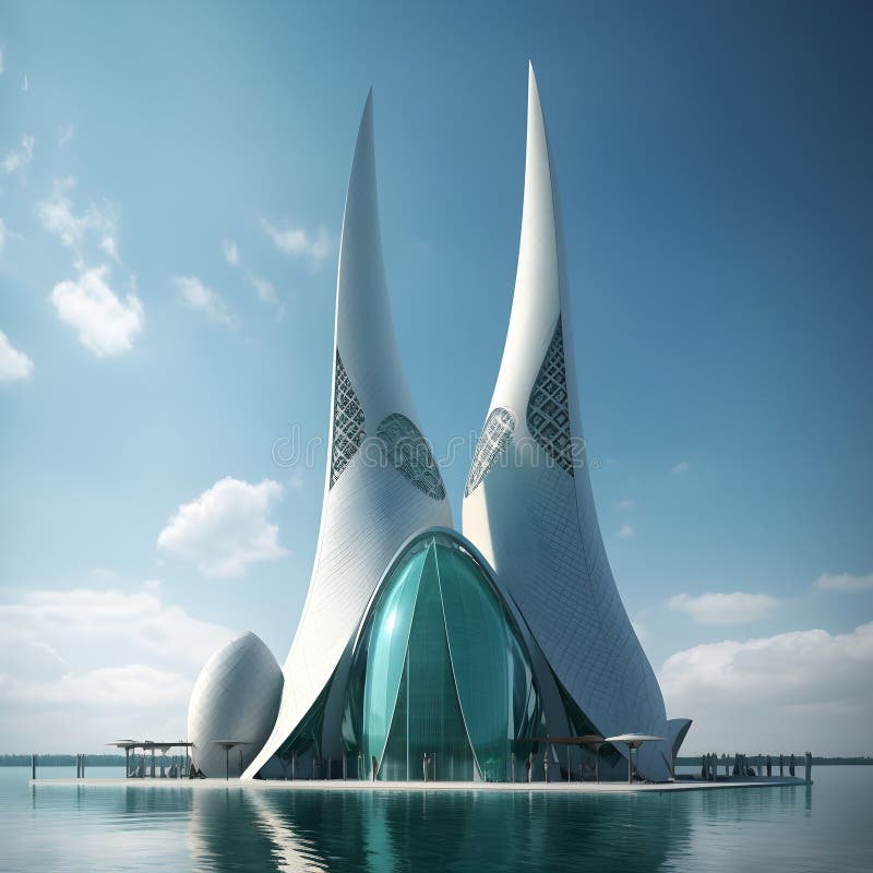 Blueprint for Progress, 3d Visualization of a Modern Building in the ...