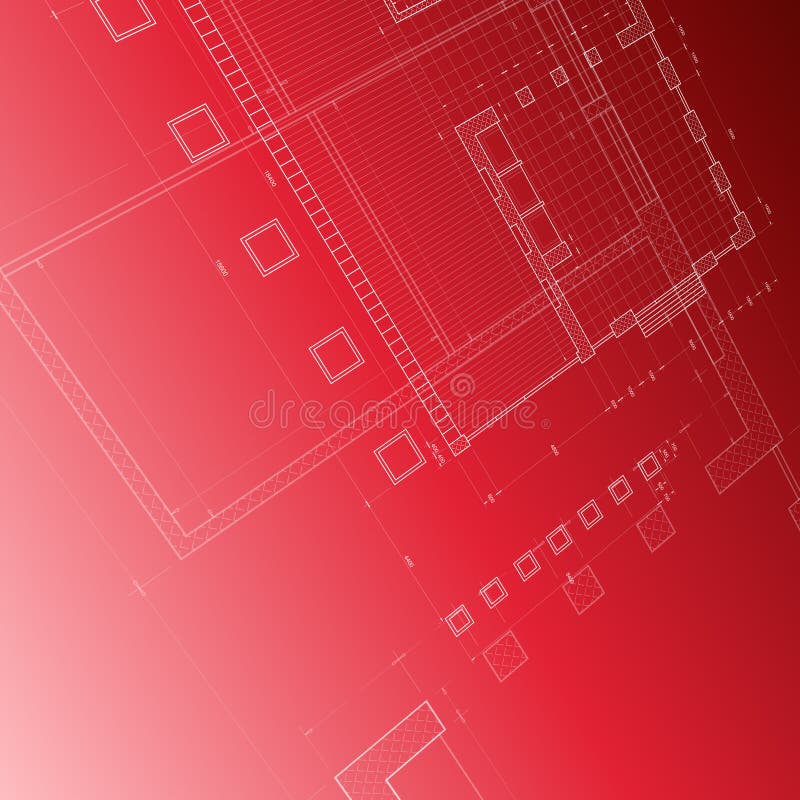 Blueprint red stock illustration. Illustration of measurement - 13199838