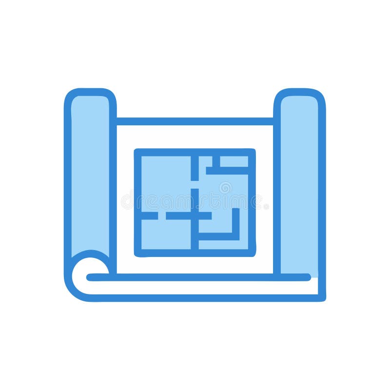 Blueprint Roll Design Vector Illustration Stock Illustration ...