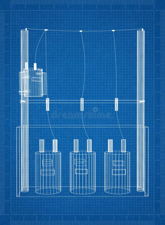 Blueprint stock illustration. Illustration of architect - 154753550
