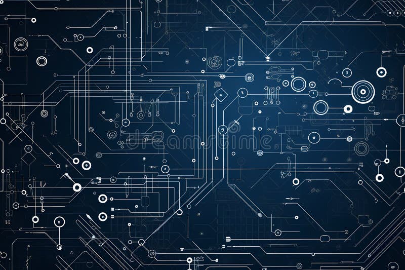 Blueprint Sketch Background Plans Generative a Stock Illustration ...