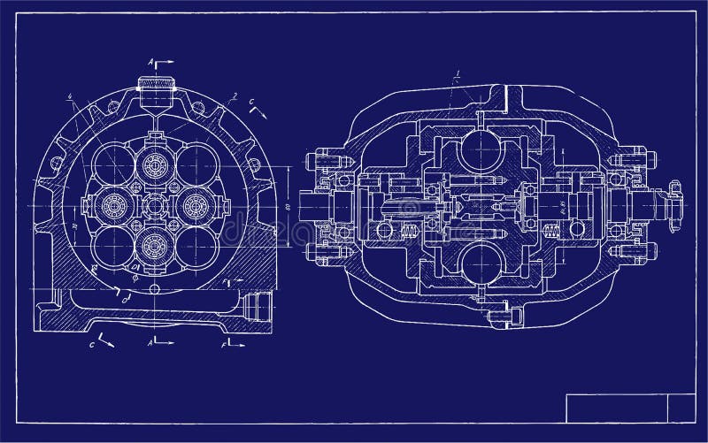 Blueprint, Sketch. stock vector. Illustration of banner - 188311311