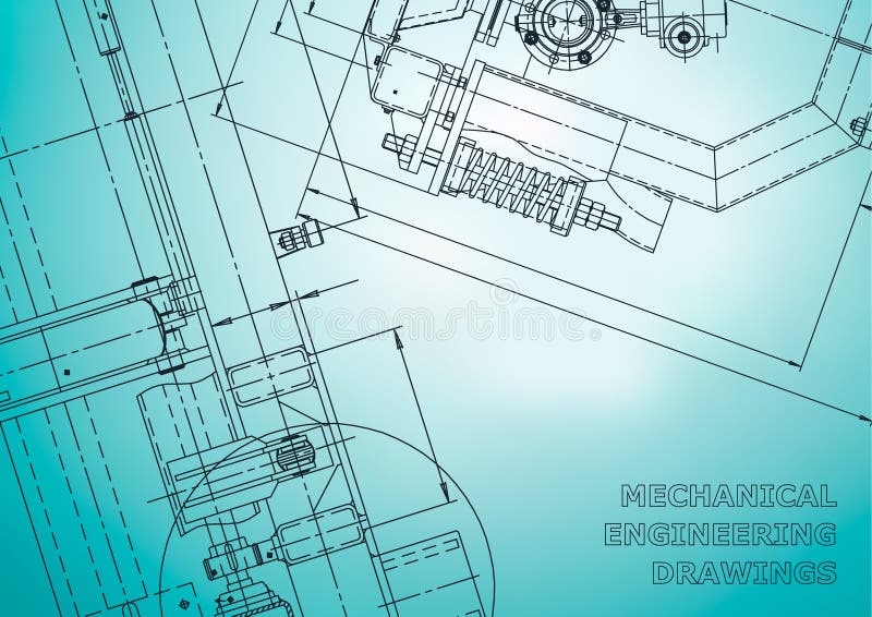 Blueprint, Sketch. Vector Engineering Illustration Stock Vector ...