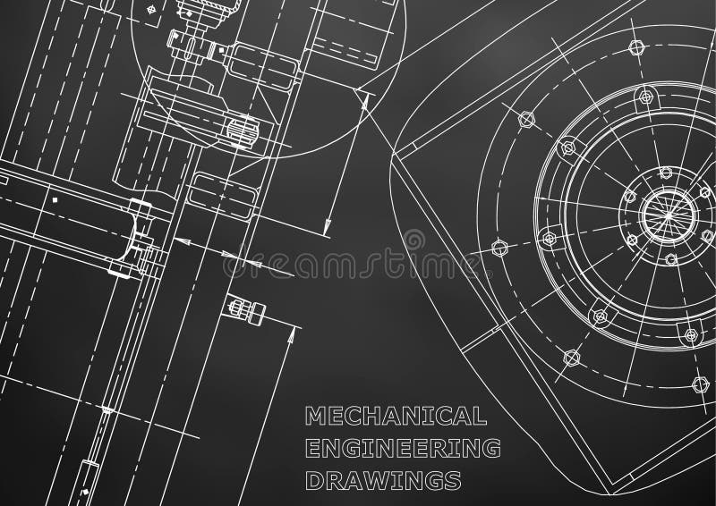 Blueprint, Sketch. Vector Engineering Illustration Stock Vector ...