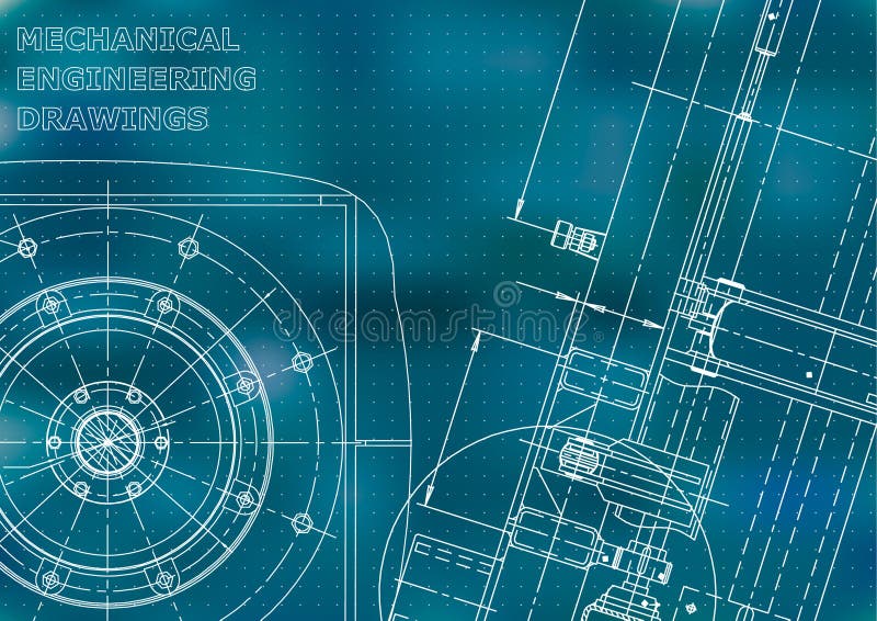 Blueprint, Sketch. Vector Engineering Illustration Stock Vector ...