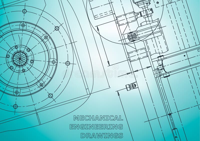 Blueprint, Sketch. Vector Engineering Illustration Stock Vector ...