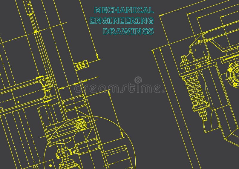Blueprint, Sketch. Vector Engineering Illustration Stock Vector ...