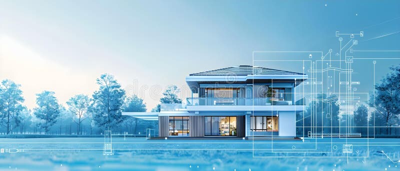 Blueprint of a Smart Home: Integrating Minimalism with Advanced Tech ...