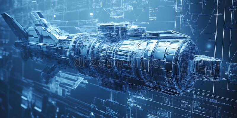 DeepSpace Station Blueprint with Rotating Modules for Futuristic SciFi ...