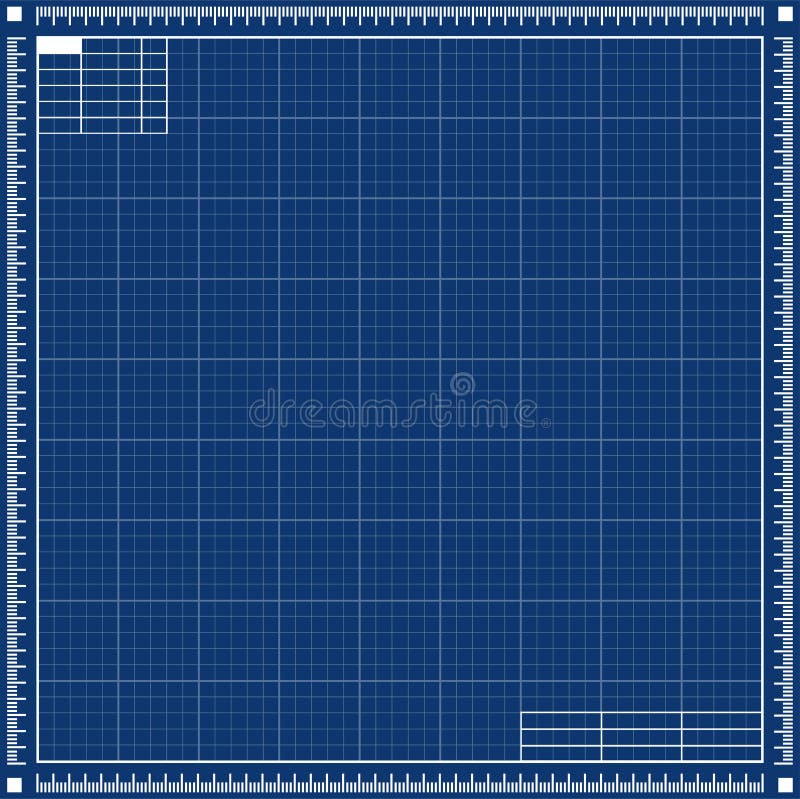 Blueprint Square Background Project Template Vector Illustration Stock ...